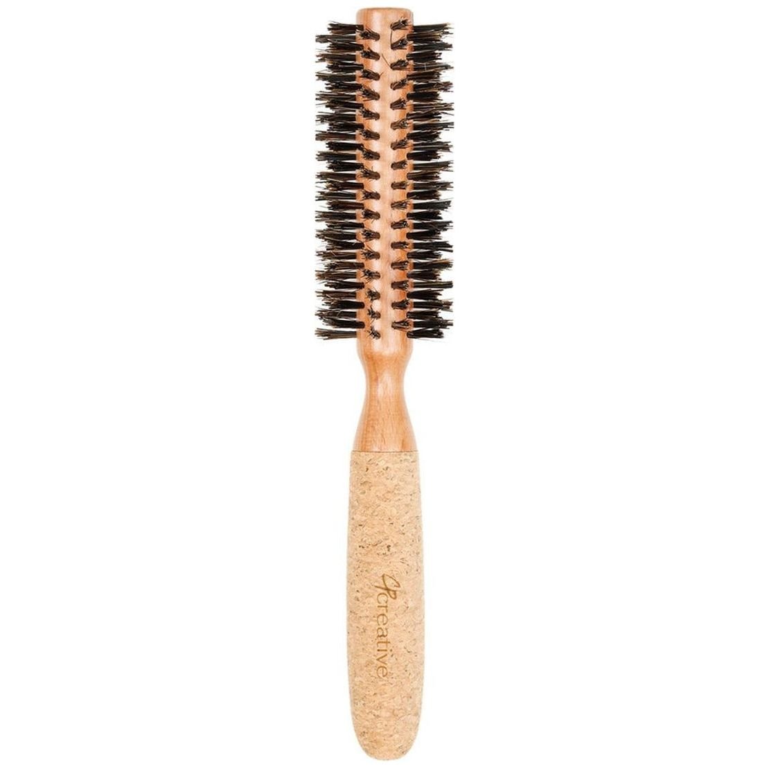 Birchwood and Cork Boar Bristle Round Hair Brush – Creative Pro Hair Tools